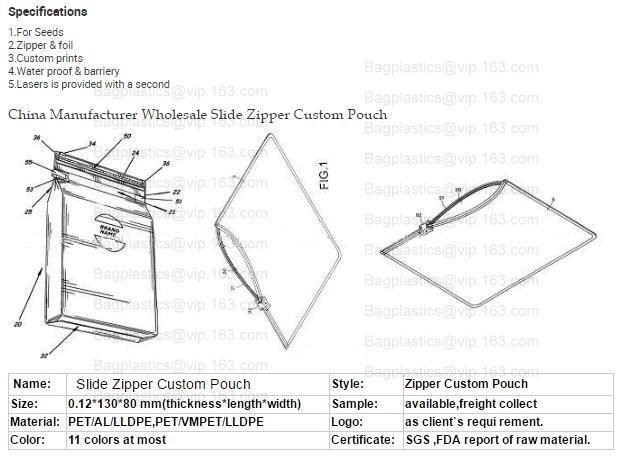 resealable vinyl polybag slider zip lock pouch bag, swimwear PVC vinyl ...
