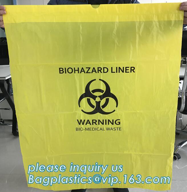 Medical Waste Bags, Red Infectious Waste Bags,Blue Soiled Linens Waste ...