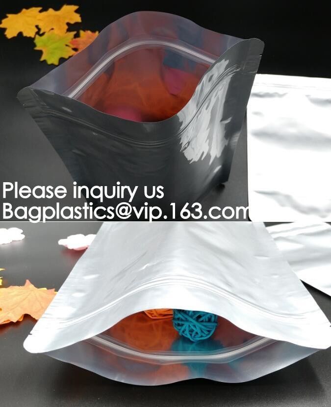clear opp/cpp three side seal bag for beans,biscuits,cookies,pp cpp self-adhesive poly bag with ...