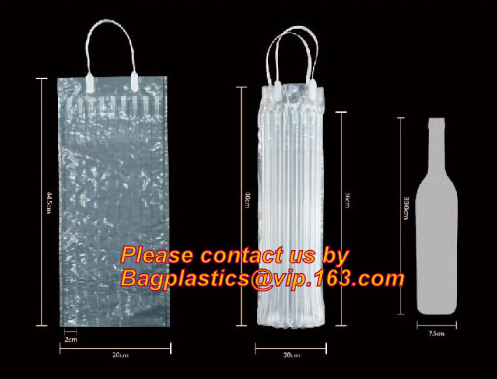 Plastic wrap air bag colume double layer bubble courier bag poly bubble ...