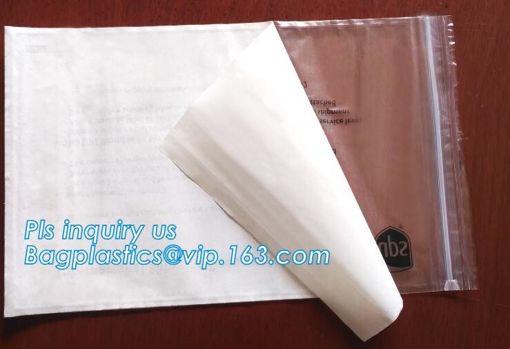 Printed adhesive PAKLIST waterproof packing list enclosed envelopes for ...
