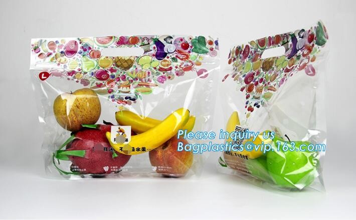 Portable bag perforation fruit bag supermarket grape packaging bag ...