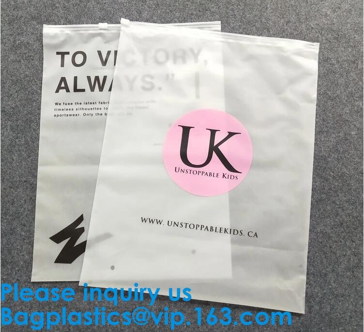 Standup Cosmetics Packaging PVC Slider Bag,Transparent PVC Slider k ...