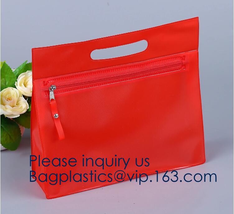 Popular Pvc/Eva Cosmetic Bag With Zipper Waterproof Eco-Friendly Glossy ...