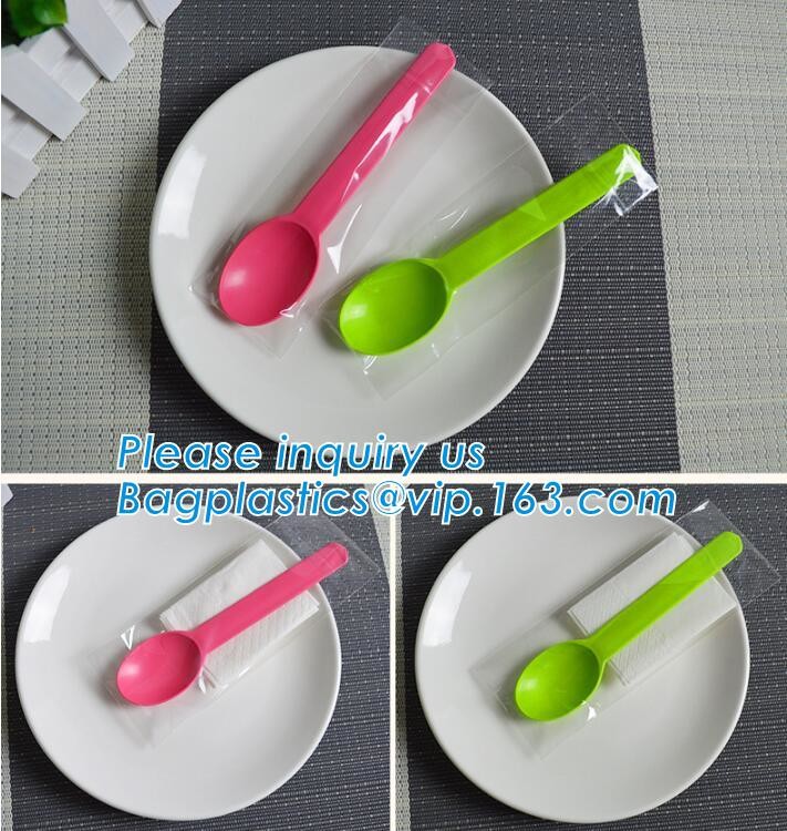 Pink Corn Starch Ice Cream Dessert Spoon,ECO-friendly Corn starch ...