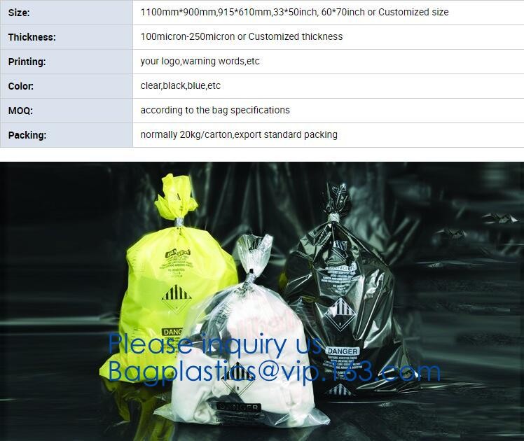 Heavy Duty Construction Plastic Asbestos Bag Waste Bag,Heavy Duty ...