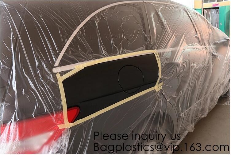 Hand Masking Film,Pre-Taped Masking Film Tape Poly Surface Painting Protection Cover Auto ...