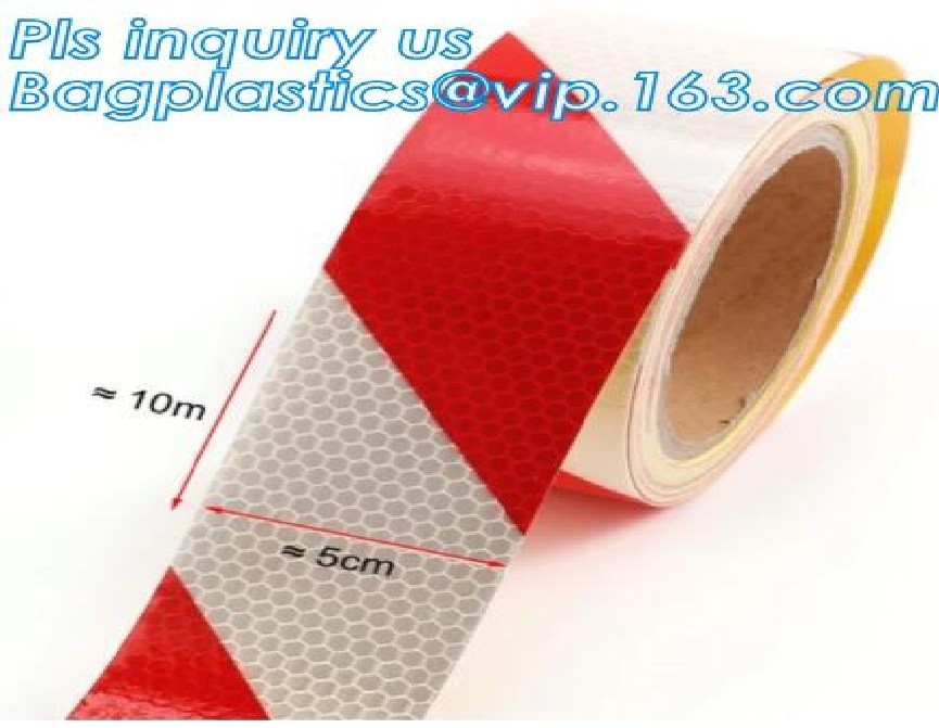 Aluminized Red And White Reflective Tape For Trucks Metalized ...