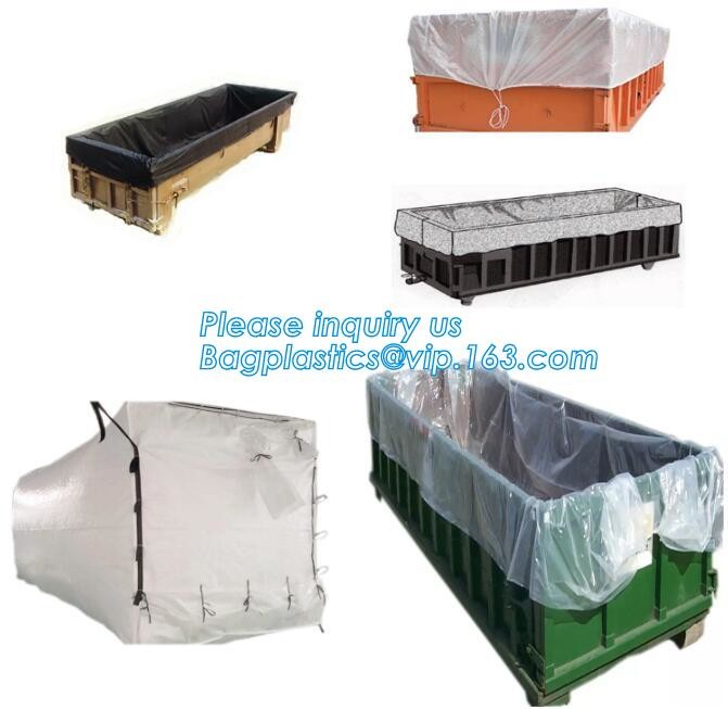 Dumpster 6Mill Open Top Roll Off Drawstring Container Liners,Open Top ...