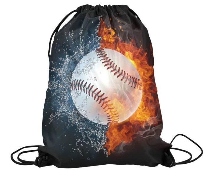 210D Polyester Rope Bag Pulling Nylon Oxford Pocket Sack Cinch Tote Gym ...