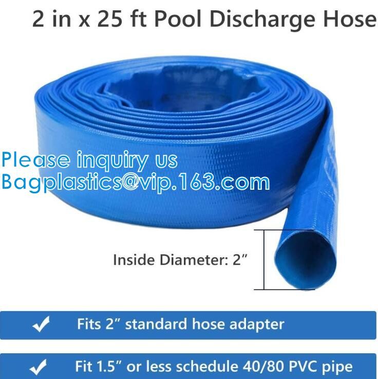 General Purpose Reinforced PVC Lay-Flat Water Discharge Hose,For Use ...
