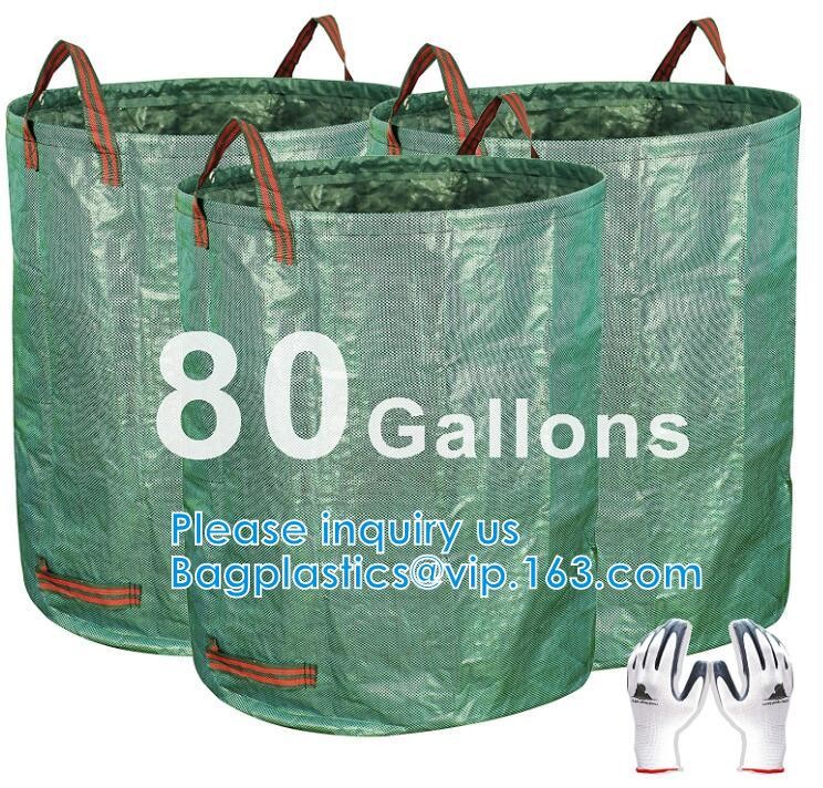 Reuseable Heavy Duty Gardening Bags Lawn Pool Garden Leaf Waste Bag ...