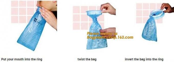 Disposable Plastic Emesis Vomit Bag,Medical plastic emesis bag foldable ...