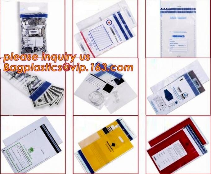 Security plastic bag with adhesive tape for cash, plastic money bag ...