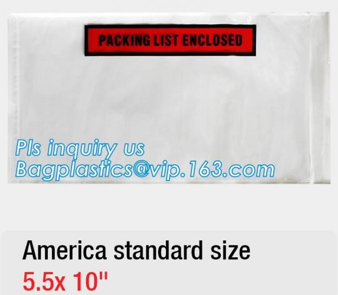 Waterproof packing list envelopes with self adhesive A3 A4 B4 B5 A7 C5 ...