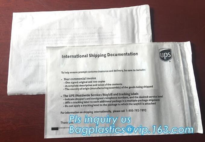 Self-Seal Security Document Packing List, UPS TNT express invoice ...