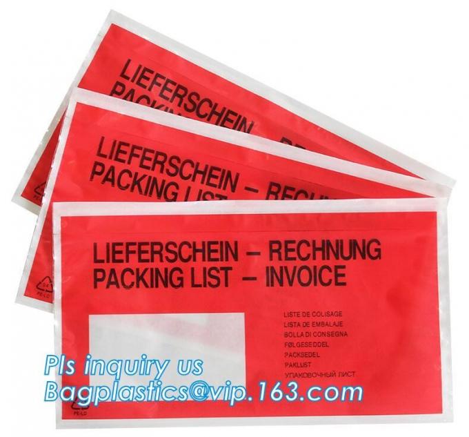 Self-Seal Security Document Packing List, UPS TNT express invoice ...