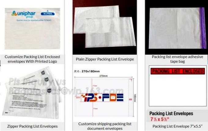 Self-Seal Security Document Packing List, UPS TNT express invoice ...