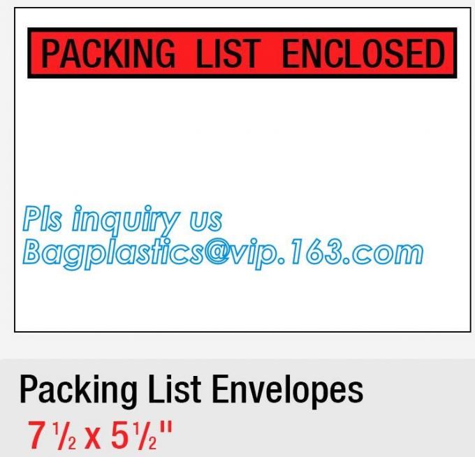 Self-Seal Security Document Packing List, UPS TNT express invoice ...