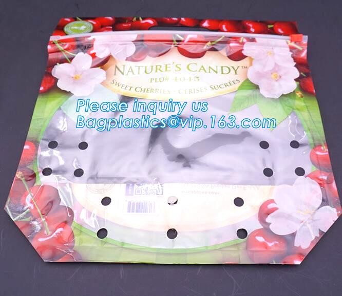 LDPE k aseptic grape bag,cherry bag,fruit bag with hole/slider k fruit ...
