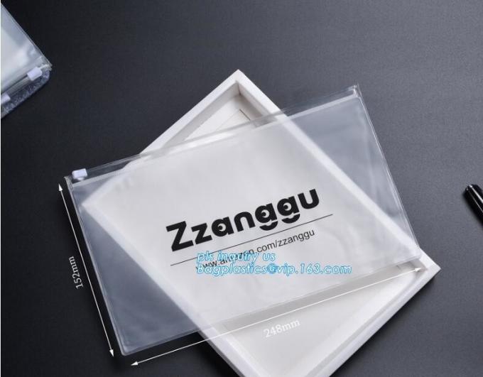 EVA Garment Packing Bag With zipper slider, cpe frosted zip lock bag ...