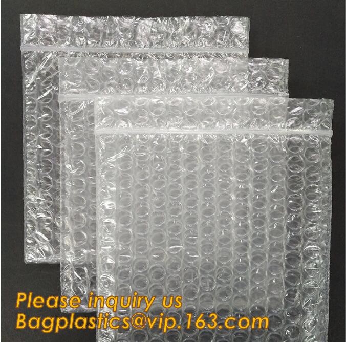 Factory Price Clear Bubble Zipper Bags, Pink Resealable Bubble Bag with ...