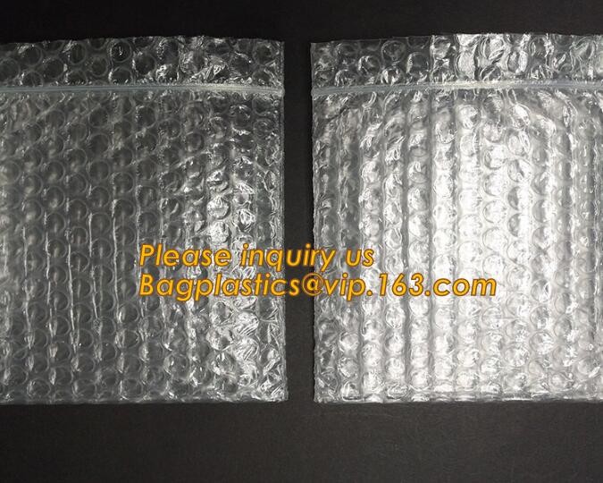 Factory Price Clear Bubble Zipper Bags, Pink Resealable Bubble Bag with ...