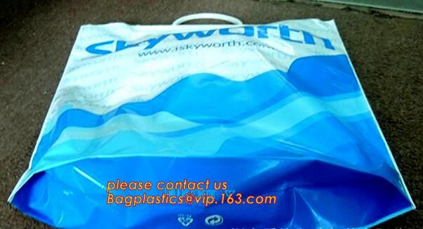 Heavy Duty Customized Printing Rigid Snap Handle Hard Plastic Bag,LDPE ...