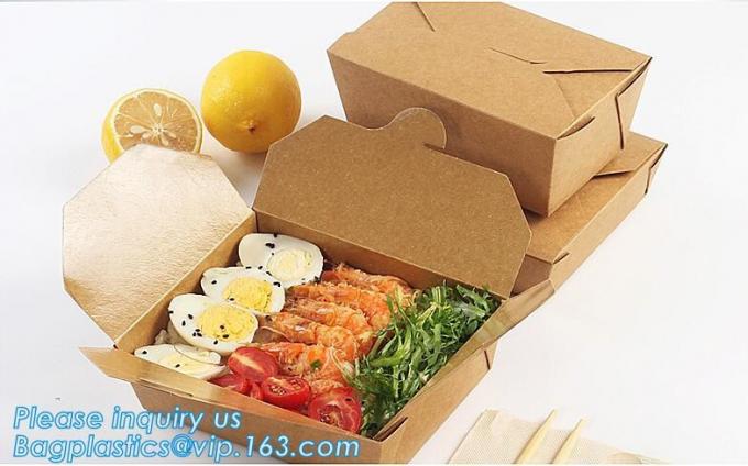 Cheap Cardboard foldable kraft paper lunch box with window,Lunch noodle ...