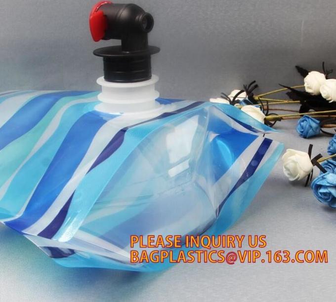 Squeeze refillable plastic packaging spout bag for Chemical industry ...