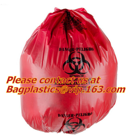 Medical Waste Bags, Red Infectious Waste Bags,Blue Soiled Linens Waste ...