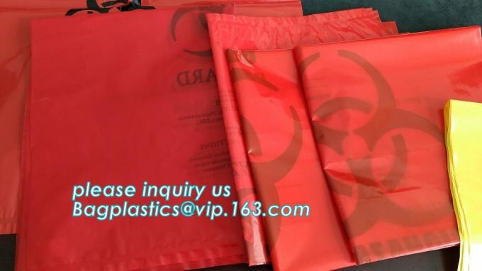 Medical Waste Bags, Red Infectious Waste Bags,Blue Soiled Linens Waste ...