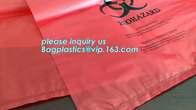 Medical Waste Bags, Red Infectious Waste Bags,Blue Soiled Linens Waste ...