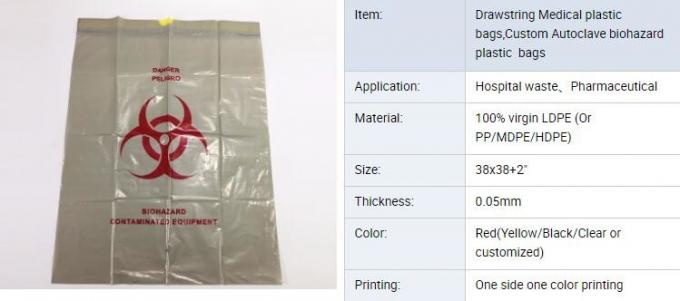 Laboratory Medical biohazard lab plastic specimen transport bag with ...