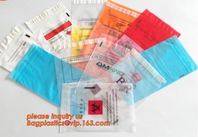 Medical packing k sealing plastic biohazard specimen bag customized ...