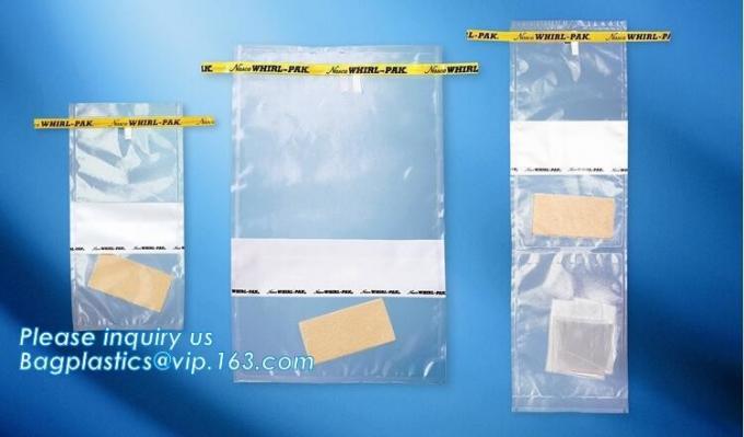 Fisherbrand™ Sterile Polyethylene Sampling Bags Capacity: 120mL, Bags ...