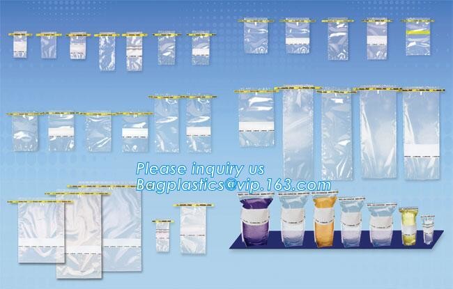 Fisherbrand™ Sterile Polyethylene Sampling Bags Capacity: 120mL, Bags ...