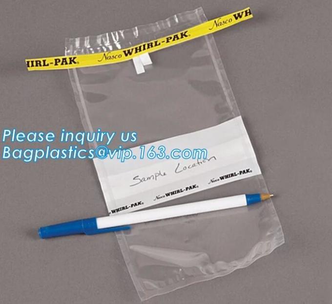 Fisherbrand™ Sterile Polyethylene Sampling Bags Capacity: 120mL, Bags ...