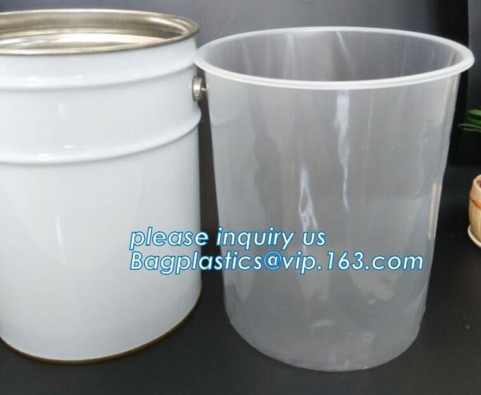Plastic rigid round bottom drum liner, antistatic rigid pail liners ...