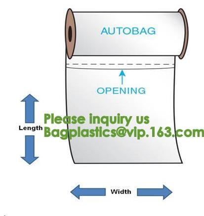 Rollbag Pre-Opened Bags On A Roll For Auto Baggers,LLDPE plastic ...