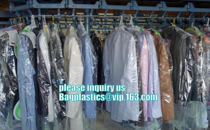 Wholesale Clear Plastic Dry cleaning poly garment bags for packing ...