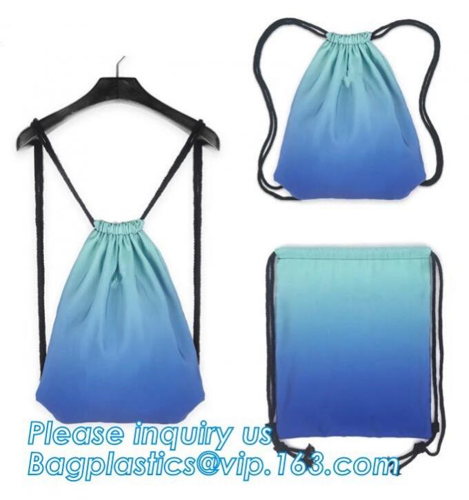 OEM mixed color polyester draw string bag 210D drawstring backpack,Logo ...