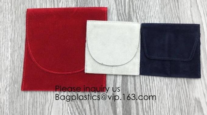 Envelop Red Velvet Christmas Pouch Promotional Red Velvet Packaging Bag ...