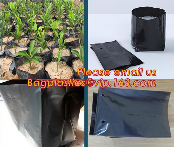 Effective UV Stabilized Black White Plastic Growing Bag / Polyethylene ...
