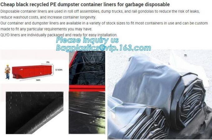 Dumpster 6Mill Open Top Roll Off Drawstring Container Liners,Open Top ...