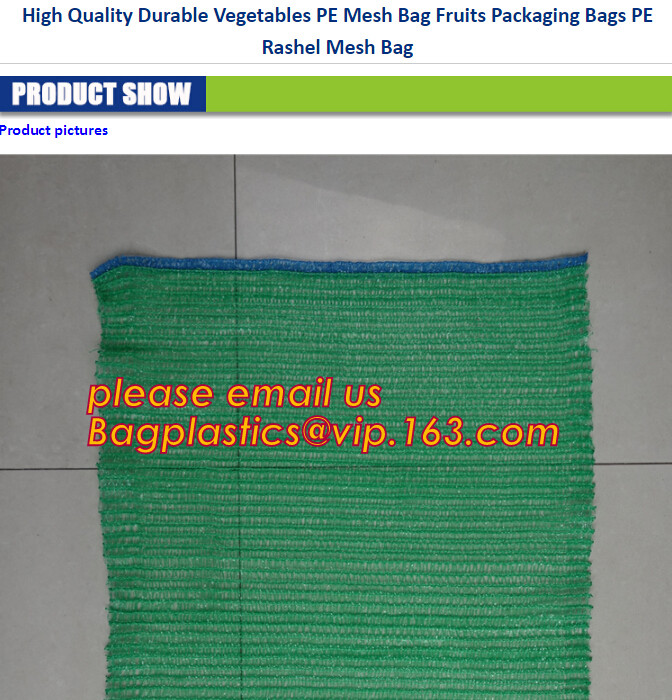 white PE raschel mesh bag garlic bag,45*75cm Orange Russia PE Knitted ...