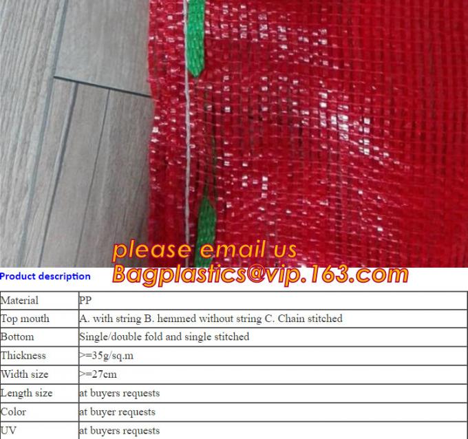 white PE raschel mesh bag garlic bag,45*75cm Orange Russia PE Knitted ...